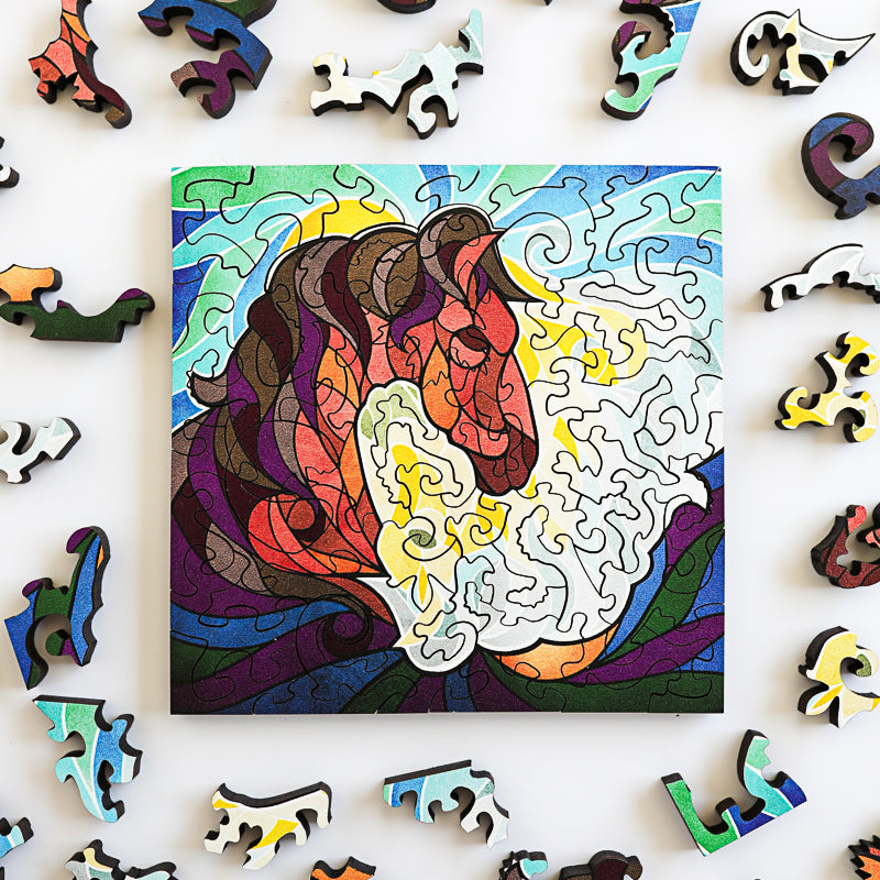 Mane Connections by Jason Panda | StumpCraft Wooden Jigsaw Puzzle
