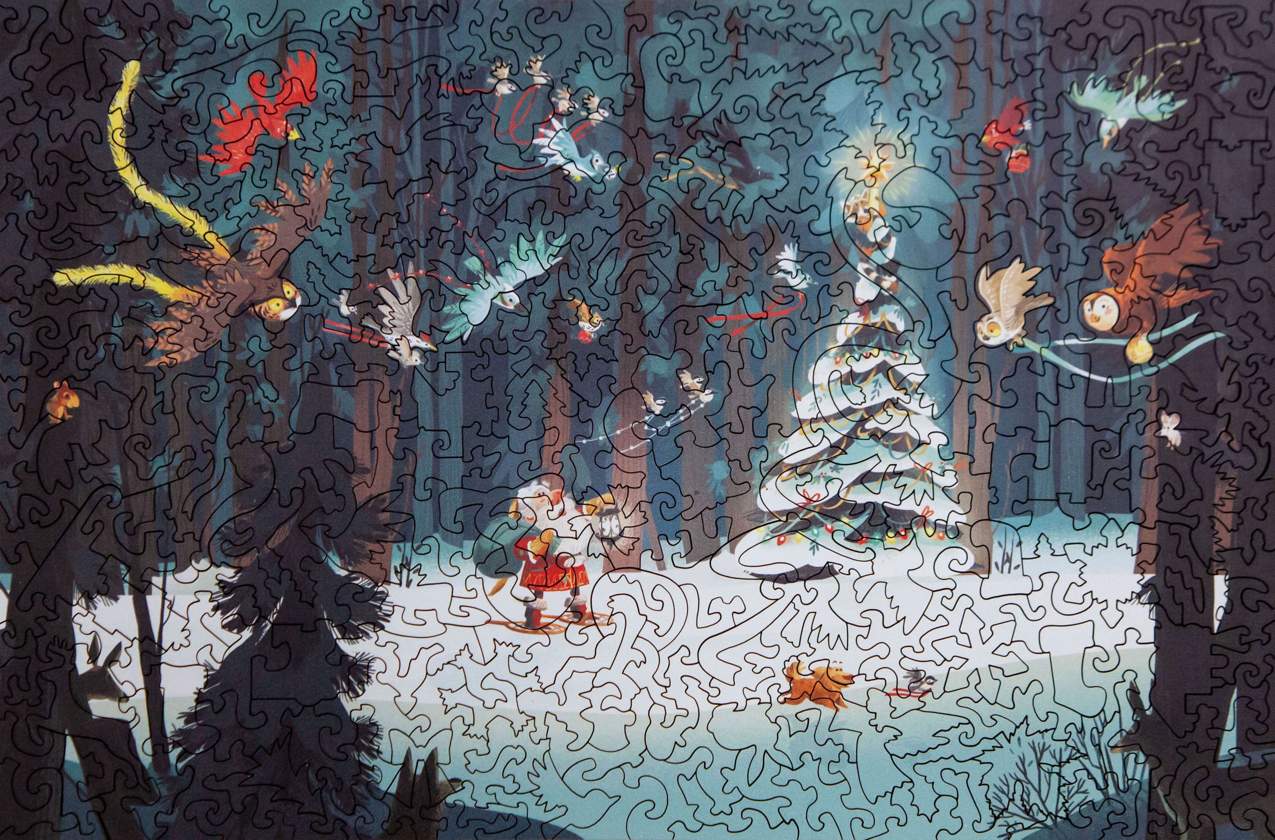Happy Holidays by Kim Smith | StumpCraft Wooden Jigsaw Puzzle